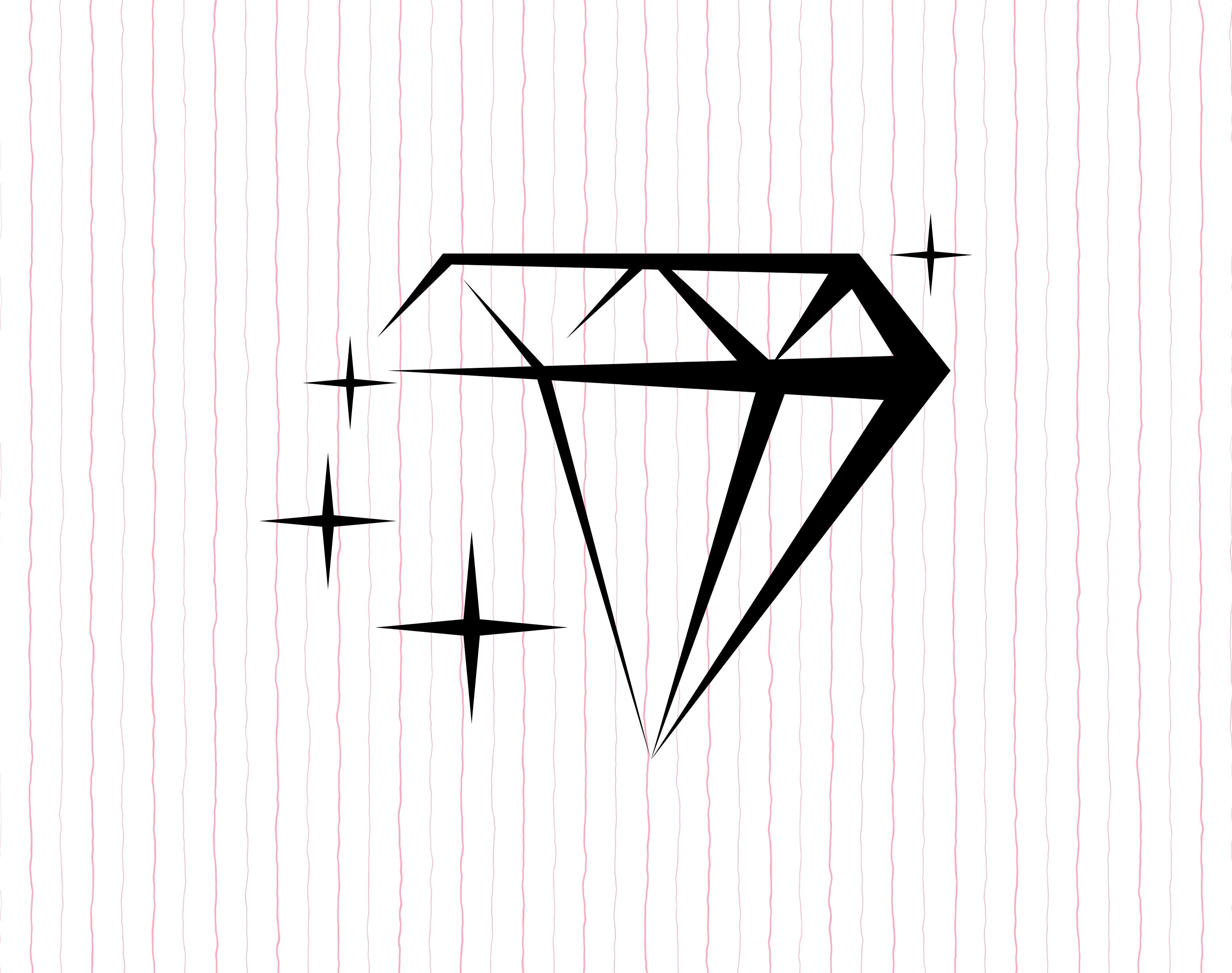 Diamond Cut Files: Gemstone Clipart Vector (digital Download) - Etsy