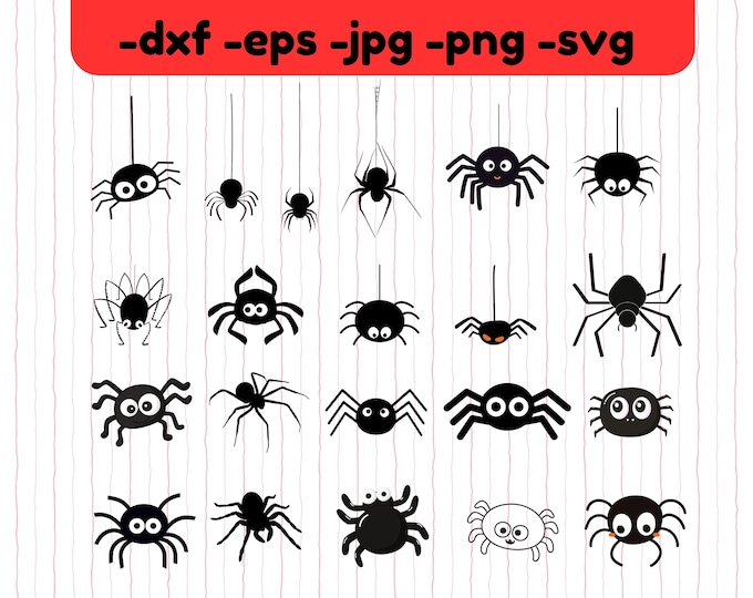 Spider SVG Digital Download - Spider Graphic - Digital Download Spider ...