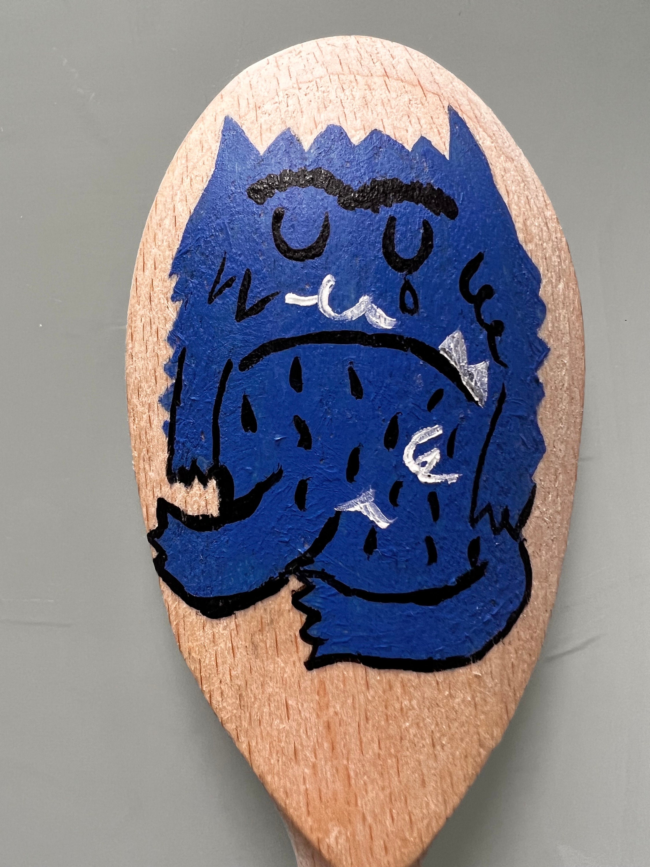 The Colour Monster Wooden Spoons Hand Painted With 6 Colour Monsters ...