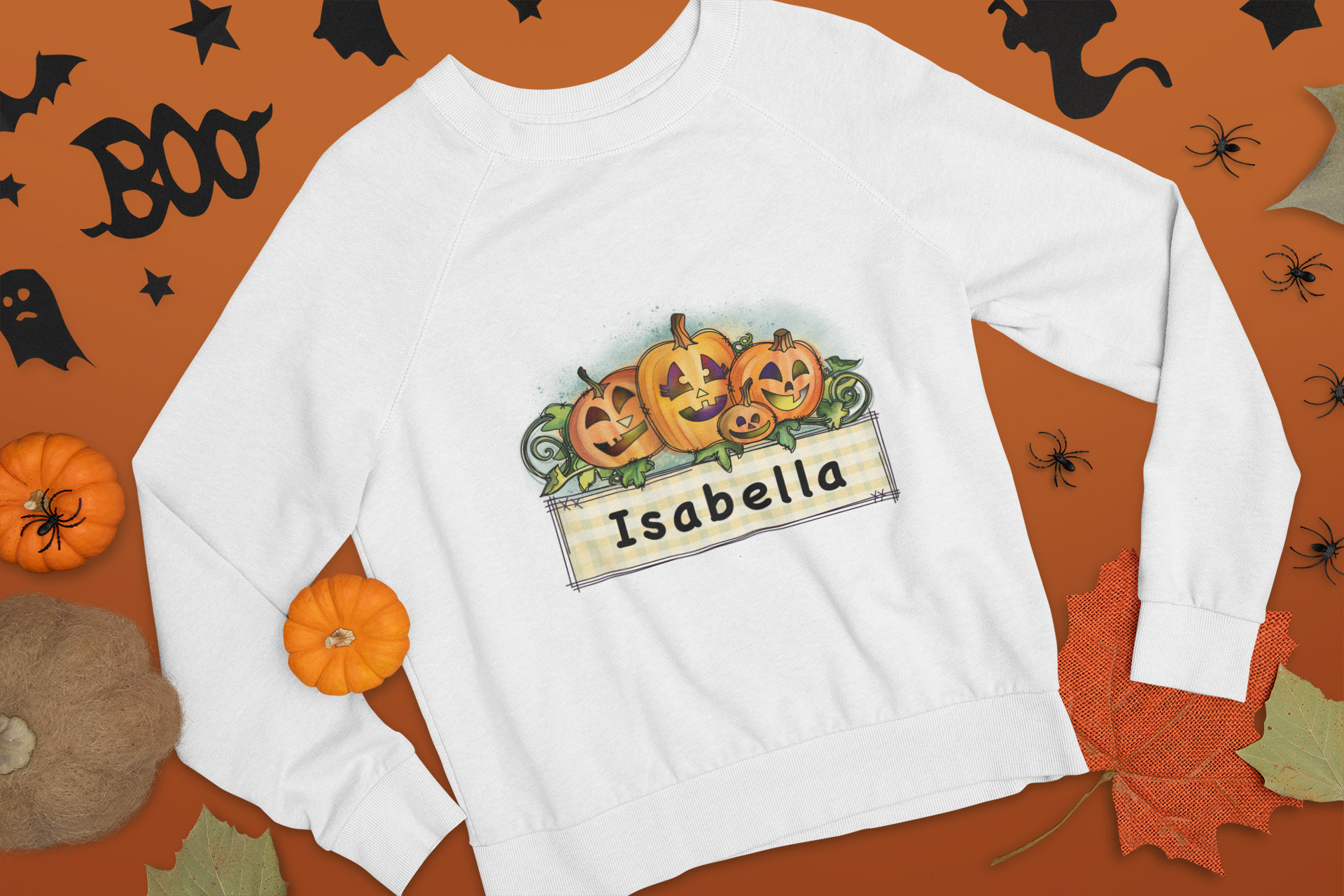 Boys and Girls Pumpkin Name Plate PNG, Halloween, Fall, Sublimation ...