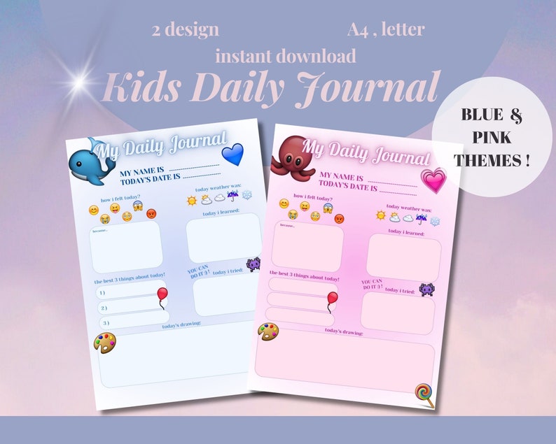 Kids Daily Planner Daily Planner for Kids Kids Daily - Etsy