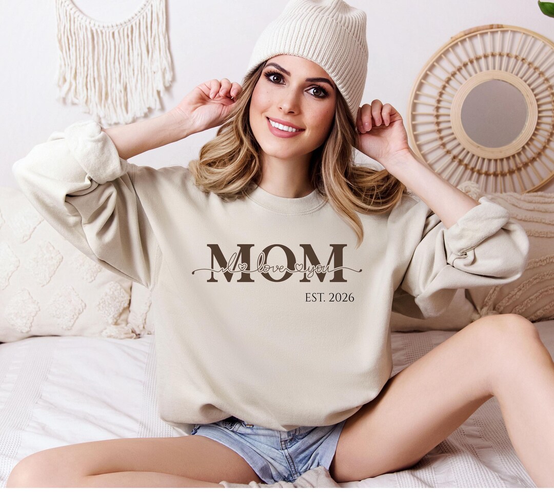 Mama Shirt personalisiert, Mom mit I love you, Geschenk Muttertag ...