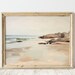 Muted Beach Print, Coastal Painting Downloadable Print , Ocean Wall Art ...