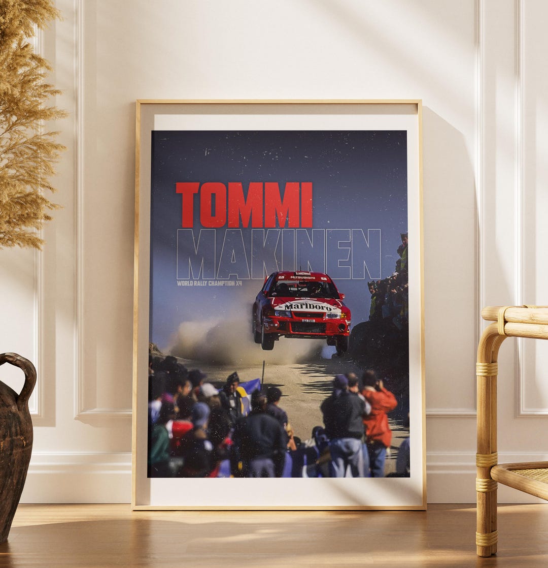 Tommi Mäkinen Rally Poster | Motorsport Wall Art | Racing Print Digital ...