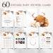 Holy Cow Baby Shower Games Bundle, Editable Boho Highland Cow Baby ...