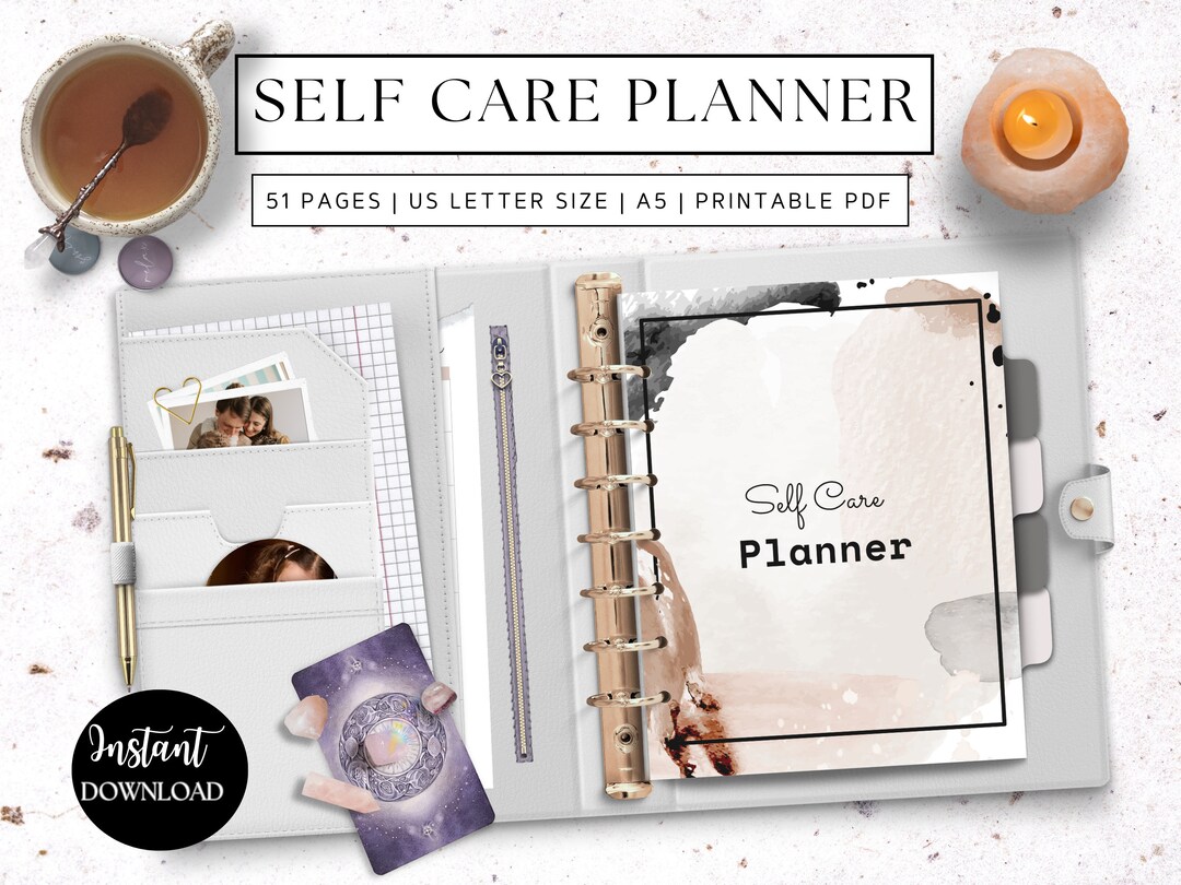 Self Care Planner Printable Self Care Journal Self Care Tracker Self ...