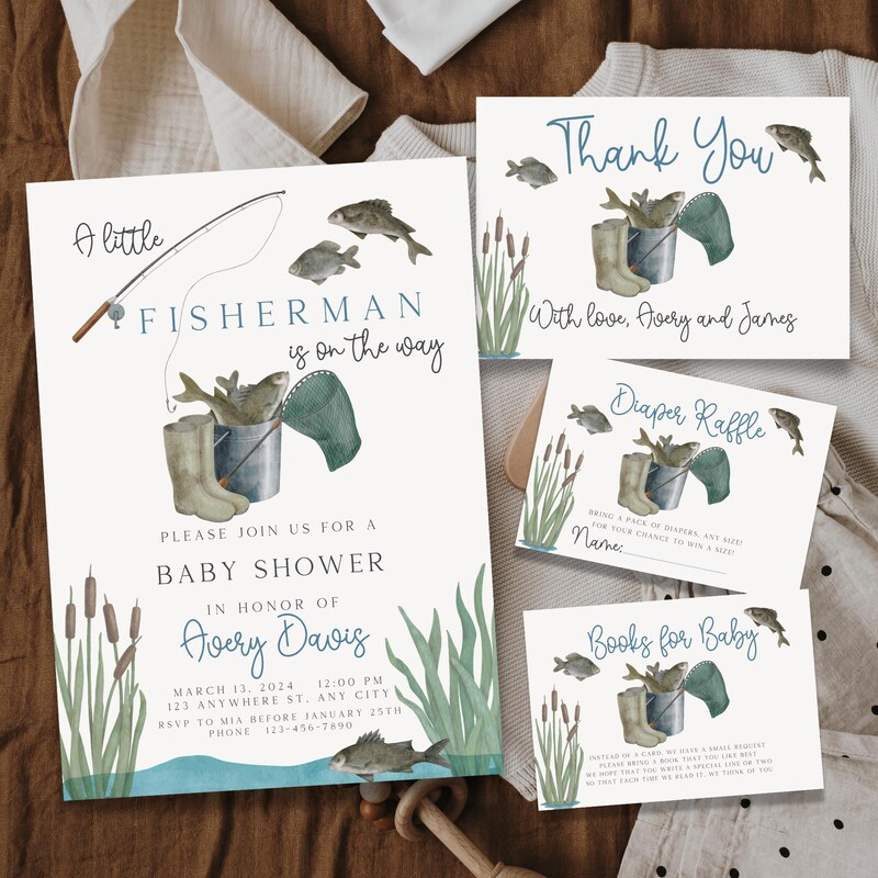 Fishing Baby Shower - Etsy