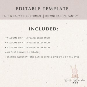 Woodland Bear Baby Shower Welcome Sign, Gender Neutral Woodland Animals ...