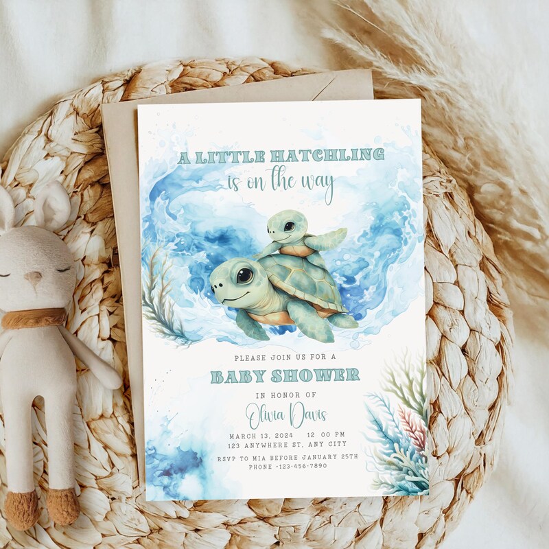 Turtle Baby Shower - Etsy