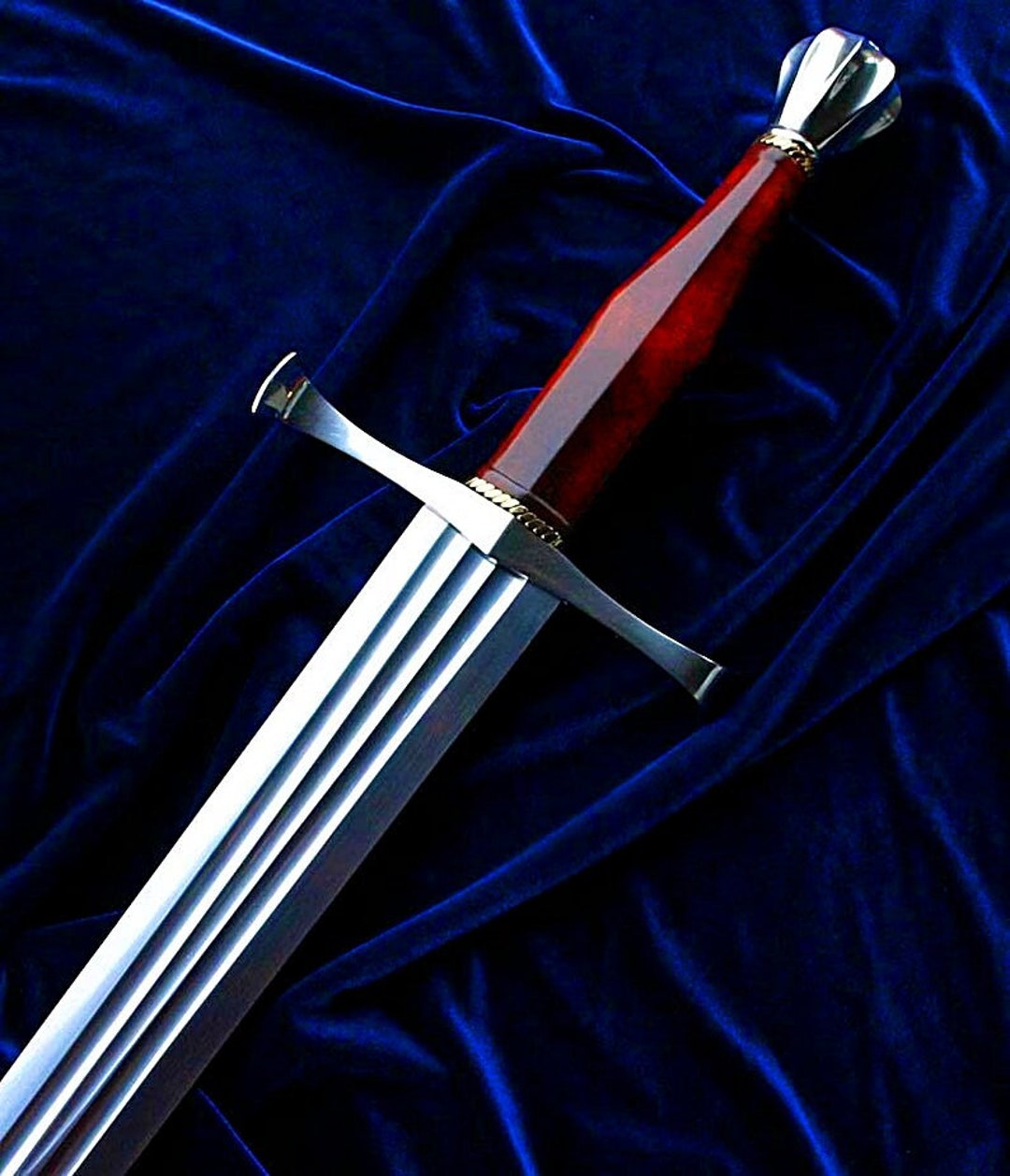 Battle Ready Long Sword Hand Forged Medieval Master Sword, Viking Sword ...