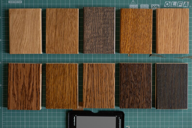 Complete Oak Wood Color Samples Set A–J + 0 | Scandinavian Finishes ...