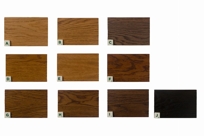 Complete Oak Wood Color Samples Set A–J + 0 | Scandinavian Finishes ...