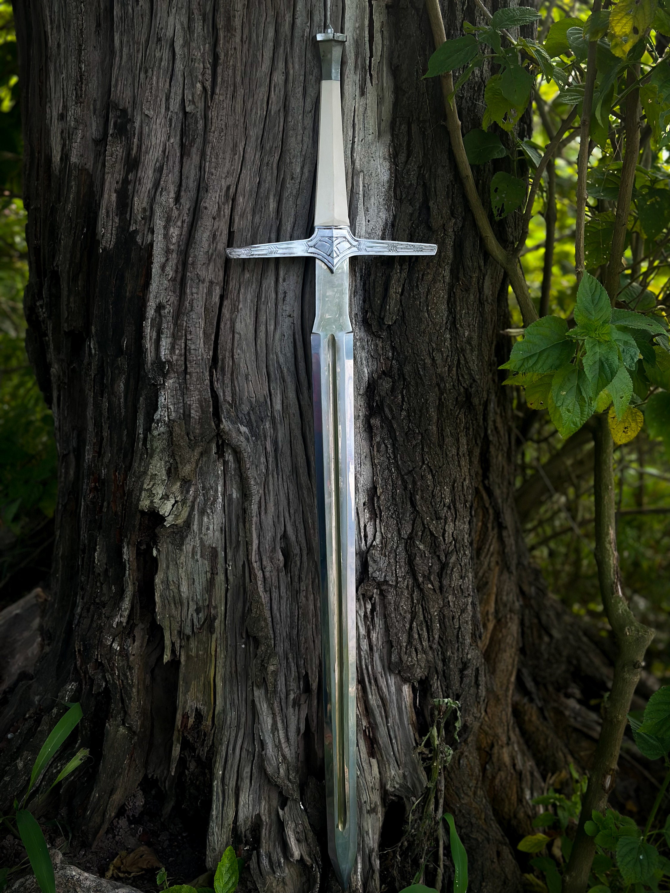 White Witcher Sword With Scabbard Geralt of Rivia Replica, Perfect ...