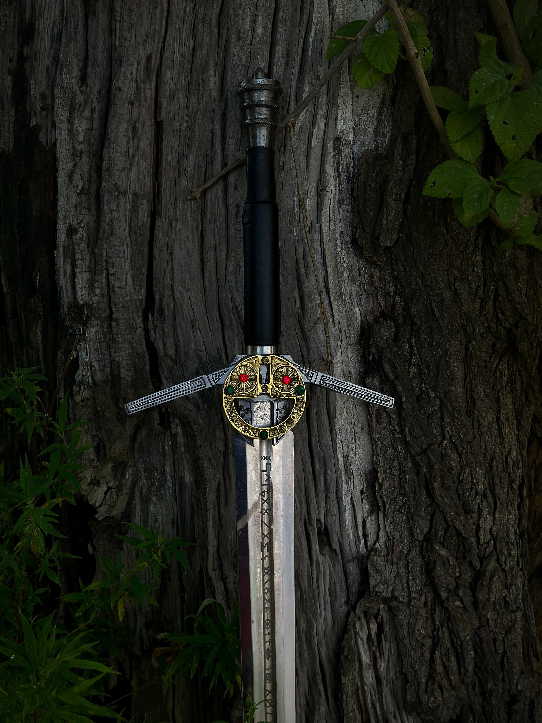 Black Witcher Sword With Scabbard Geralt of Rivia Replica, Perfect ...