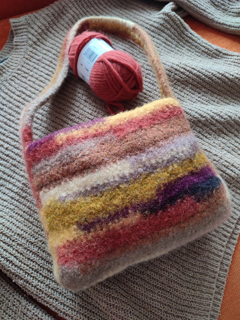 Felted Wool Purse Crochet Pattern - Etsy