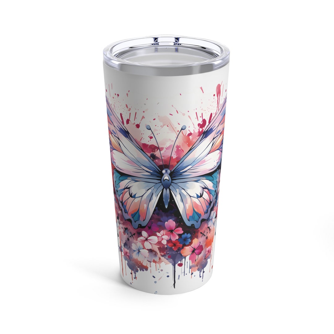 Butterfly Tumbler Butterfly Coffee Cup Butterfly Gift Butterfly Cup ...