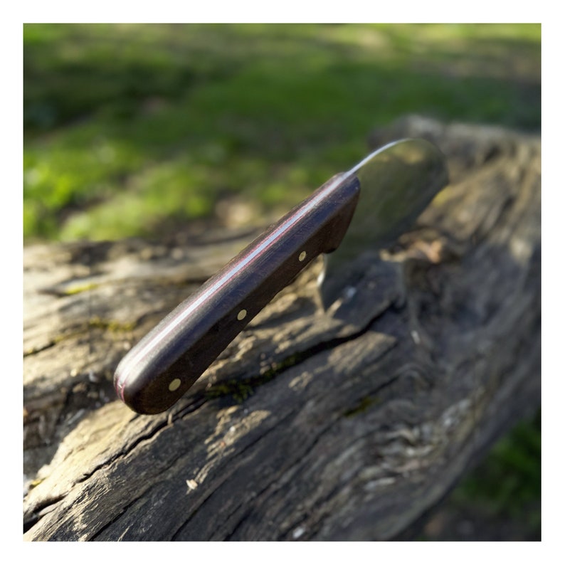 Serbian Cleaver Chef Knife Handmade From Stainless Steel and Walnut ...