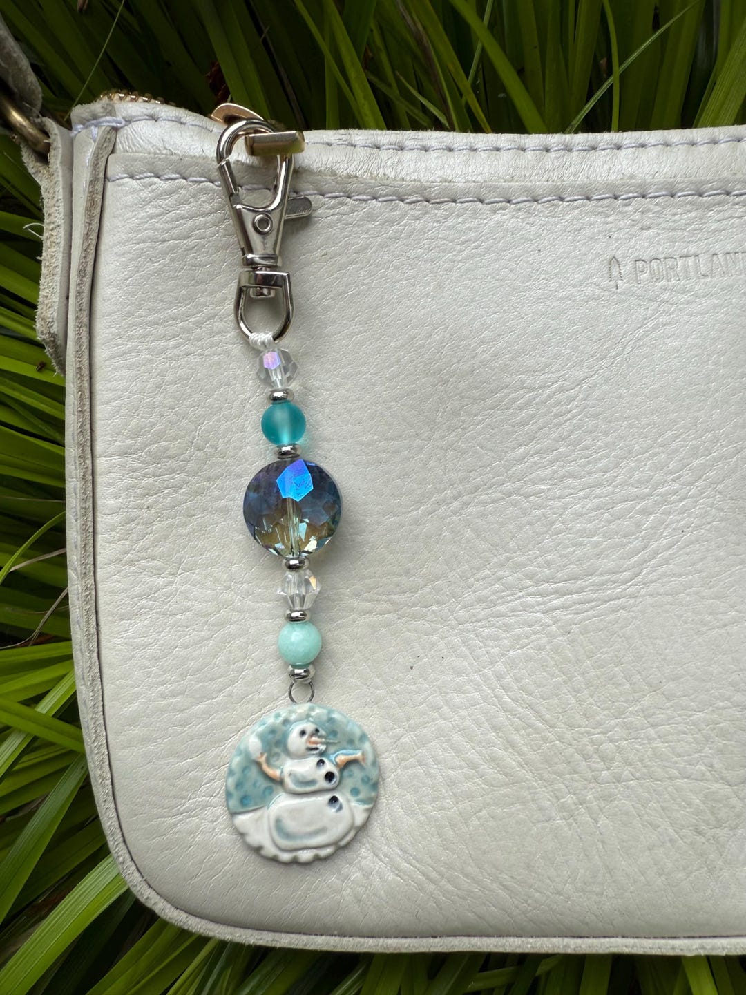 Angry Snowman Bag Charm-single Strand - Etsy