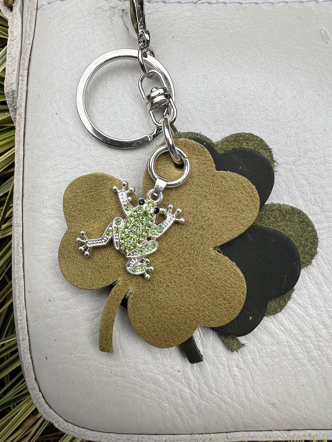 Leather Lucky Shamrock Bag Art - Etsy