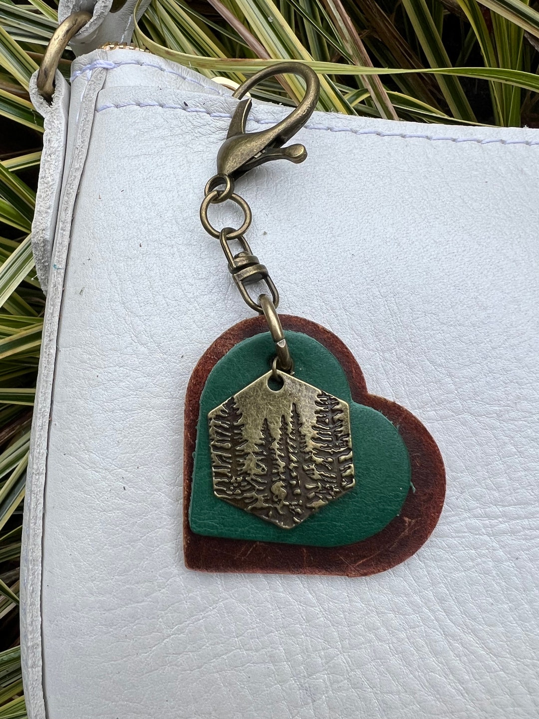 Leather Heart Bag Art - Etsy