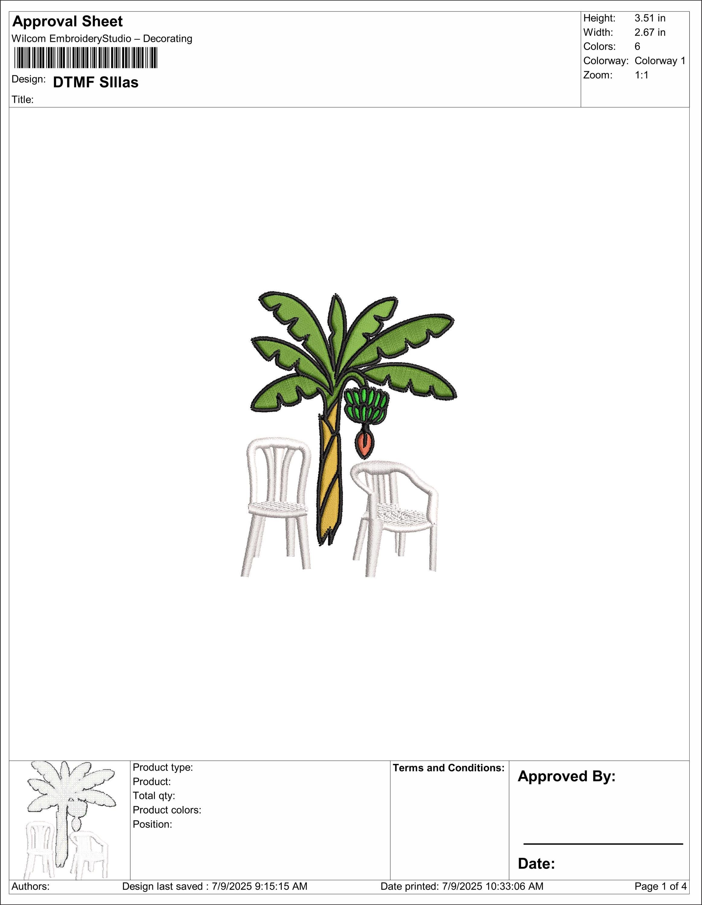 DTMF Chairs and Banana Plant Bad Bunny Embroidery Files DST and PES - Etsy