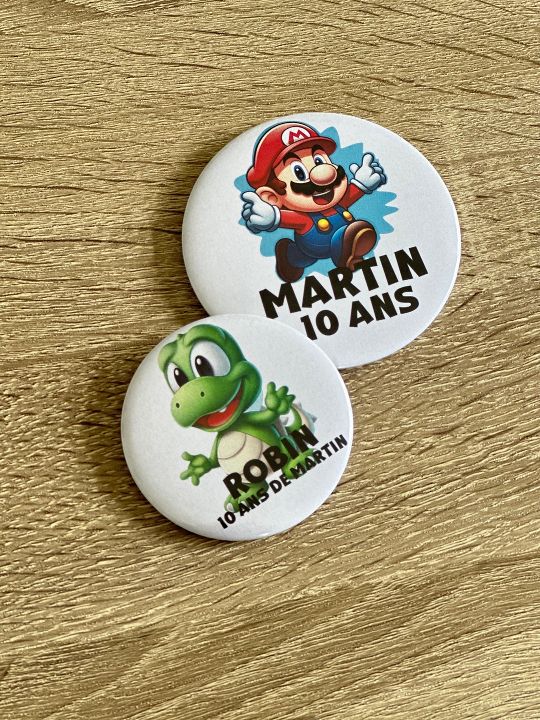 Customizable Super Mario Video Game Badge - Etsy