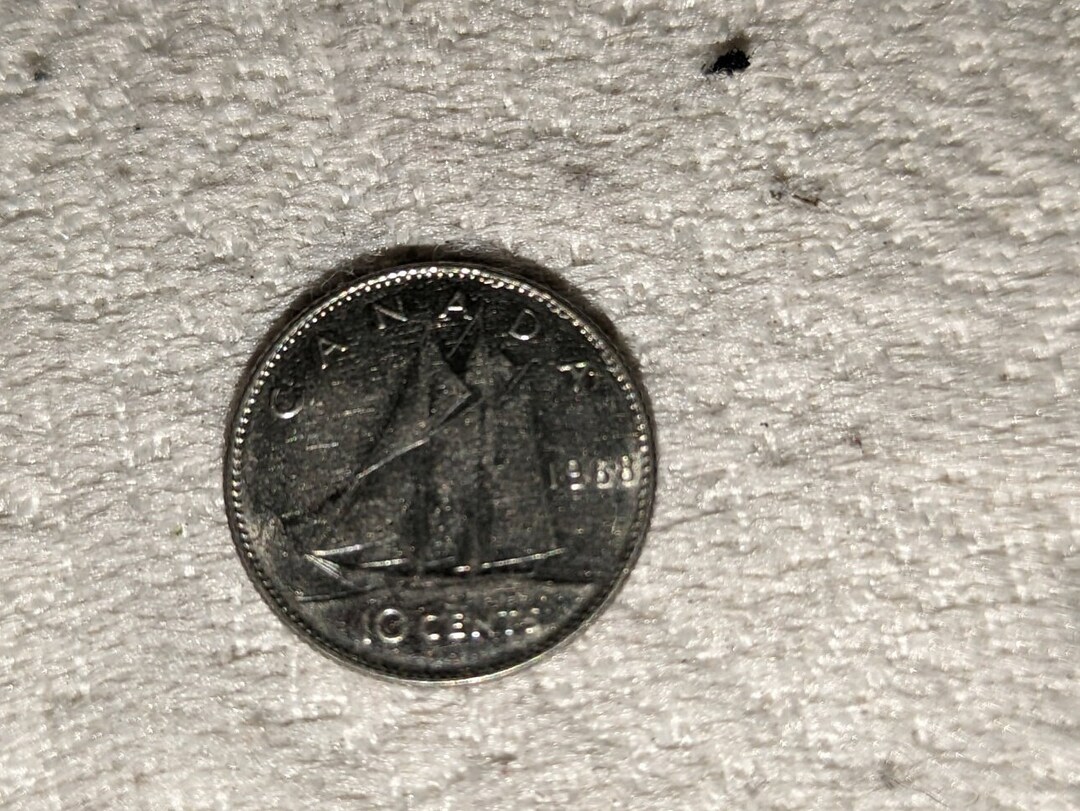 Canada 1968 10 Cents Circulated Coin - Etsy