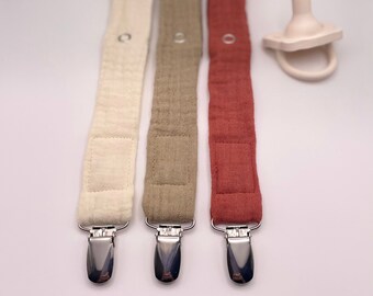 Set of 3 Pacifier Clips, Strong Chic Pacifier Strap, Binky Clip, Paci ...