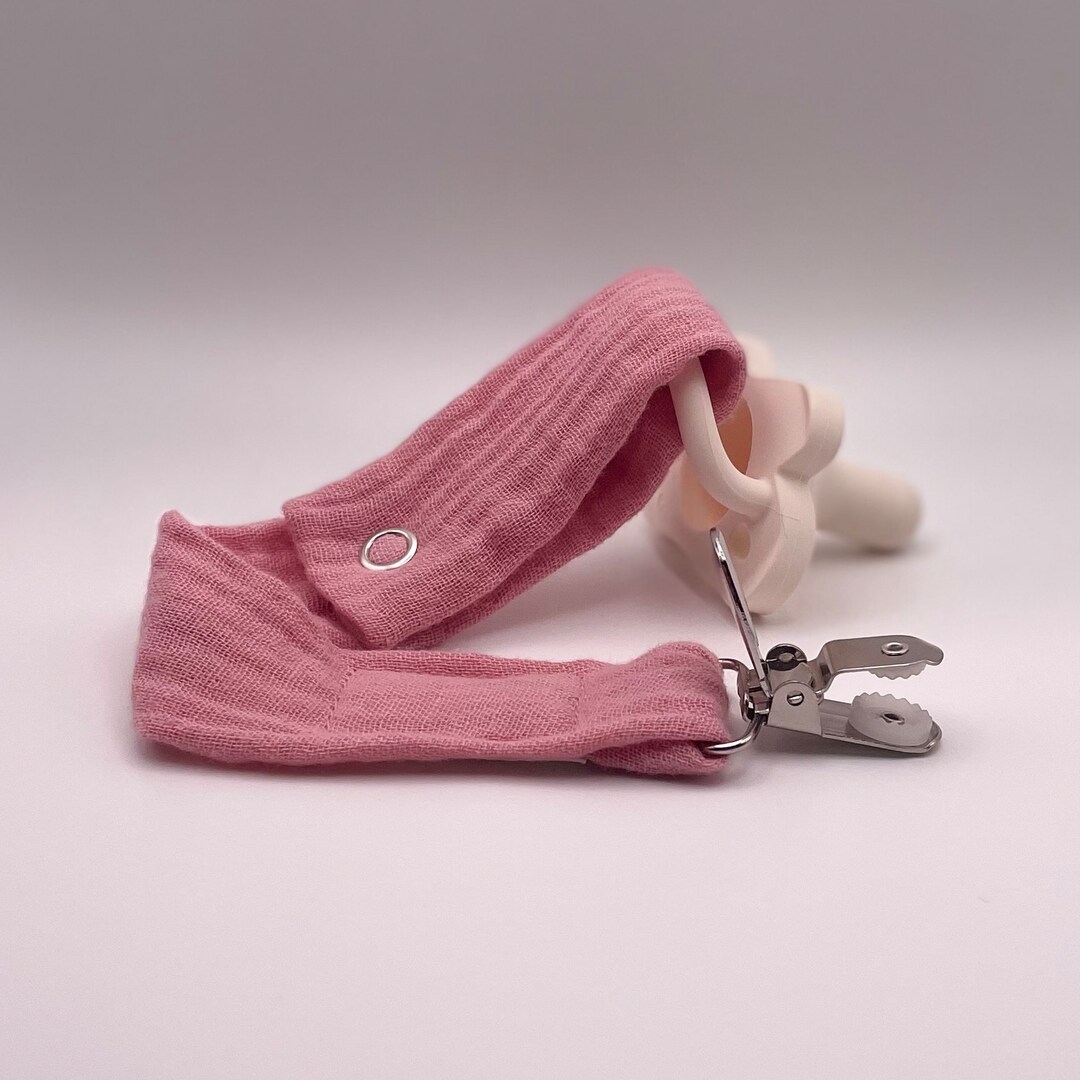 Pink Pacifier Clip, Many Colors Available, Strong Chic Pacifier Strap ...