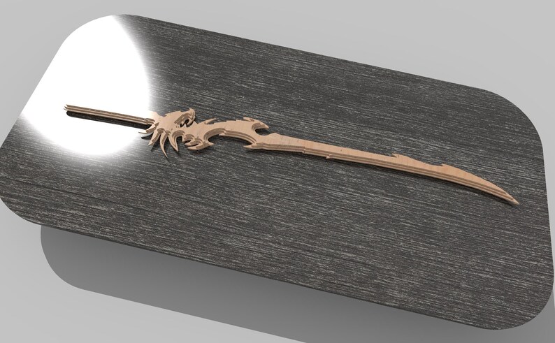 Dragon Sword Laser Cut SVG for Plywood, Layered Sword. - Etsy