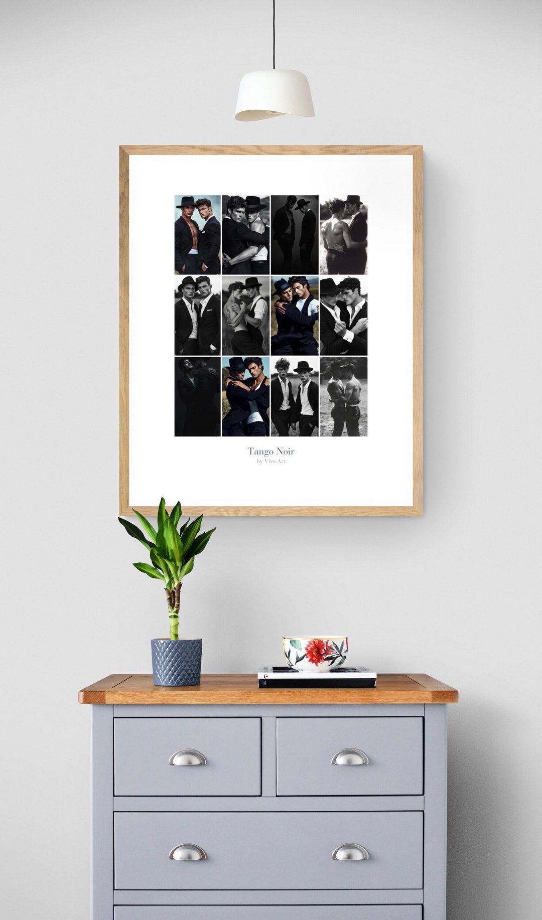 Male Tango Poster, Tango Noir Photographic Artwork, Gay Art, Gay ...