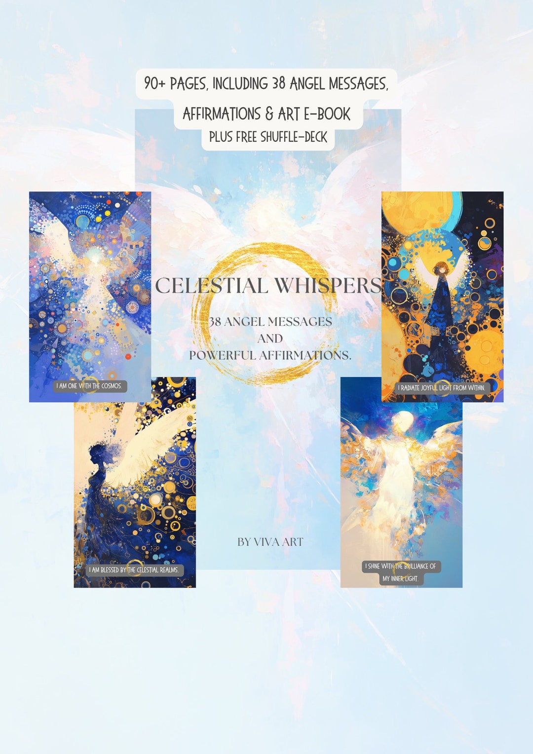 38 Angel Messages and Affirmations, 'celestial Whispers' 2, Positive ...
