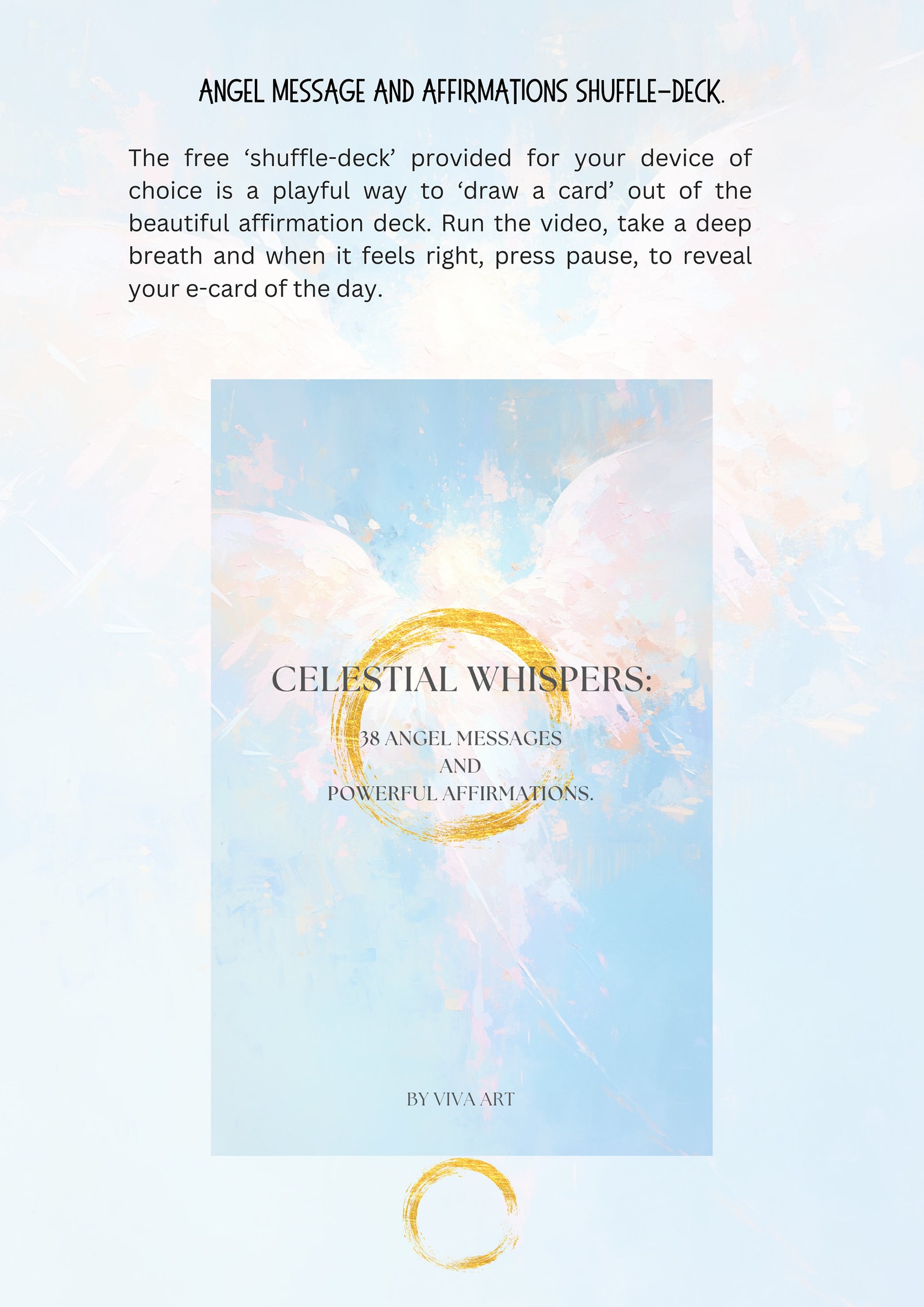 38 Angel Messages and Affirmations, Celestial Whispers 2, Positive ...
