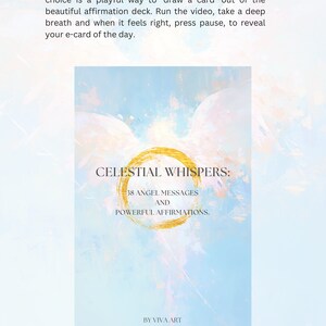 38 Angel Messages and Affirmations, Celestial Whispers 2, Positive ...