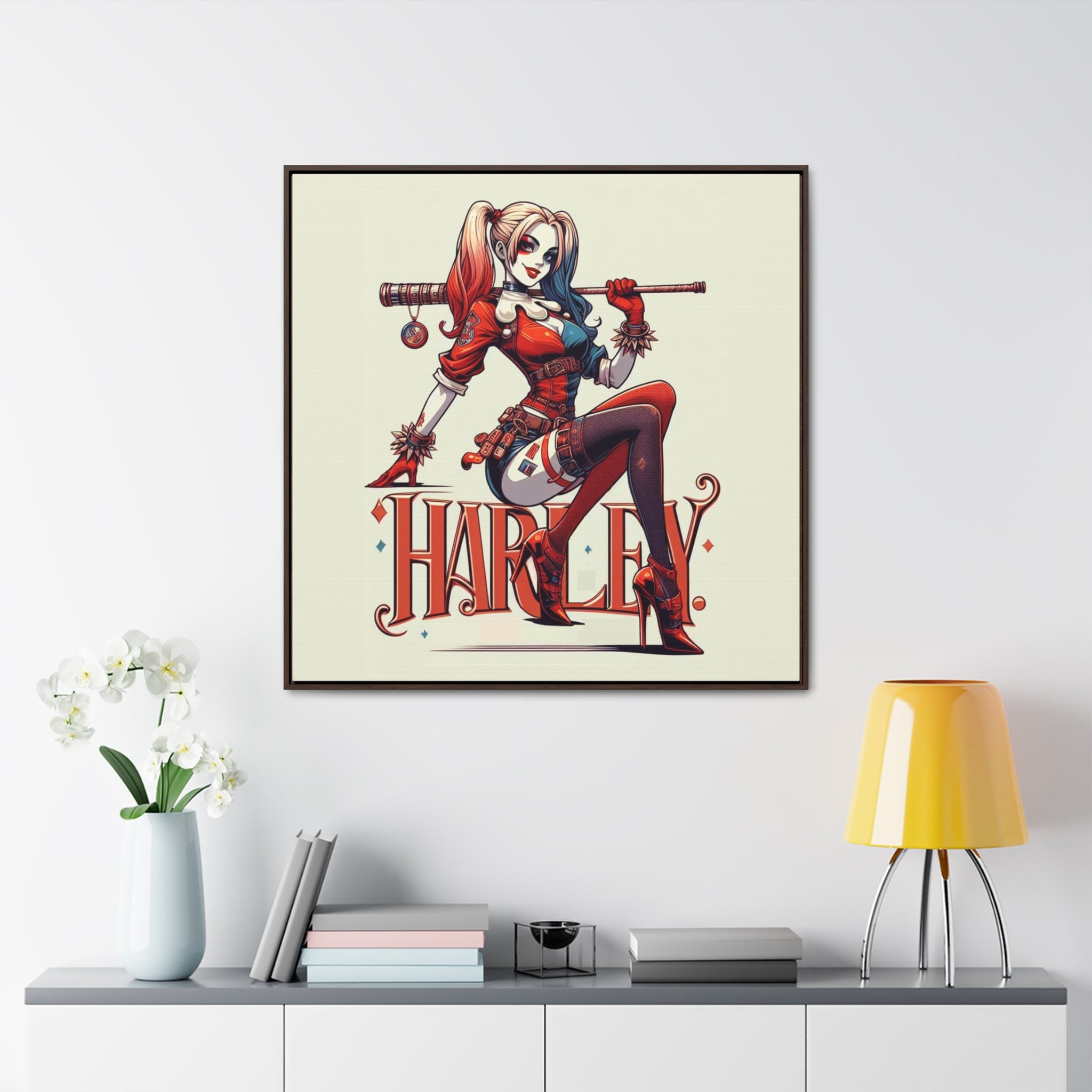 Pretty HARLEY PIN-UP, Lovely Comic Daring Girl, Dc Beautiful Harley ...
