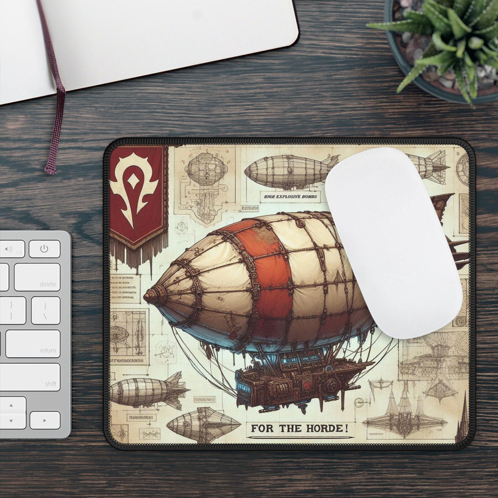 HORDE ZEPPELIN Impressive Goblin Blueprint, Lovely Digital Wow Poster ...