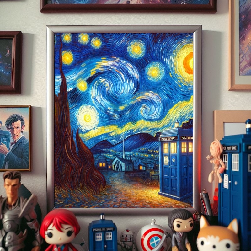 Dr Who Art Van Gogh - Etsy
