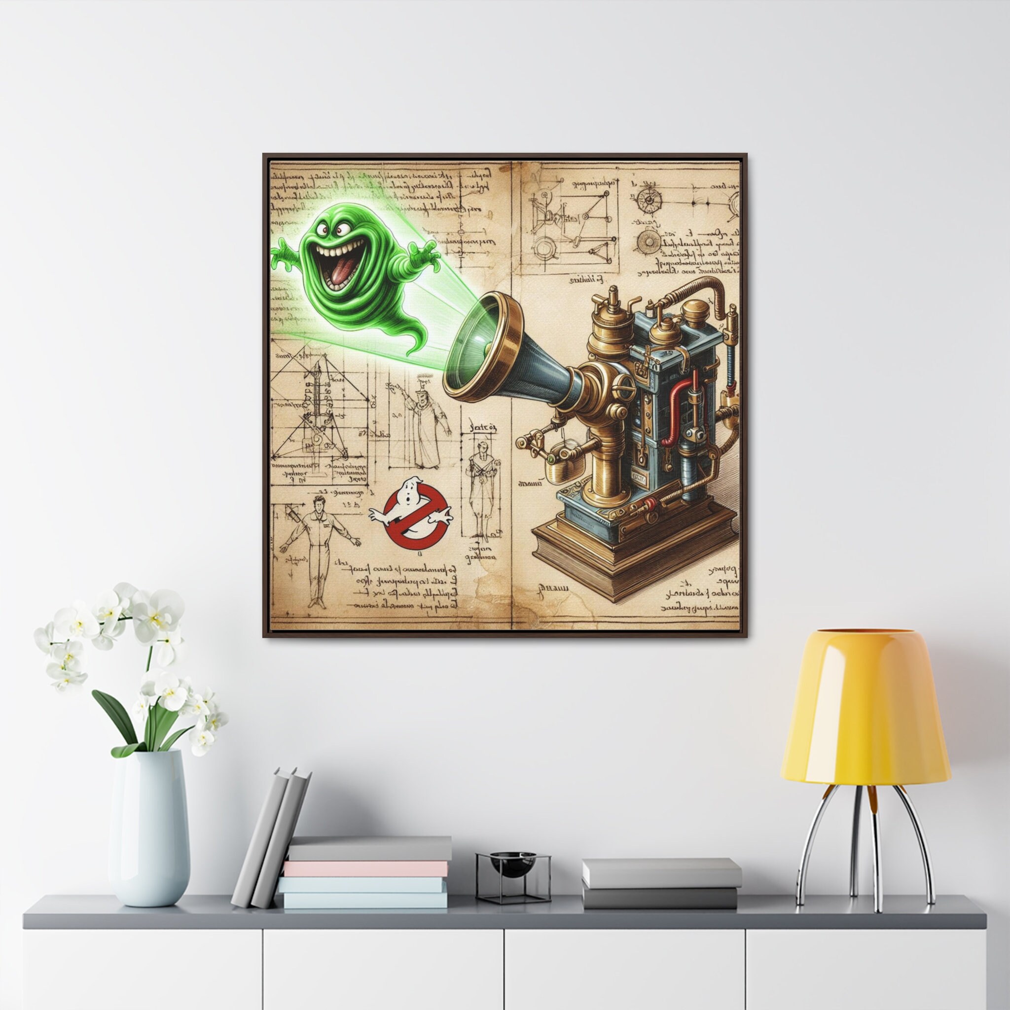 STEAMPUNK GHOST TRAP, Ghost Buster Ghost Trap, Victorian Ghostbusting Digital Art, Slimer and ...