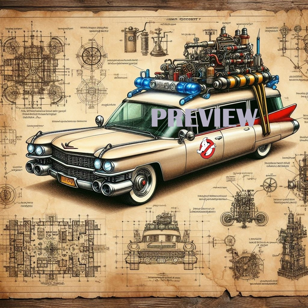 STEAMPUNK ECTO-1 GHOSTBUSTING Car, Victorian Steampunk Exclusive Ghost ...