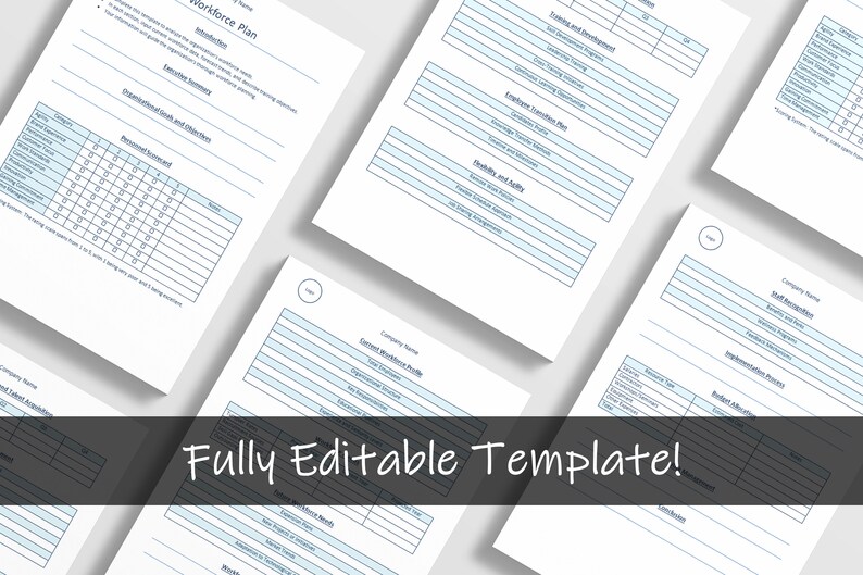 Workforce Plan Template | Action Plan | Business Analysis | Business ...