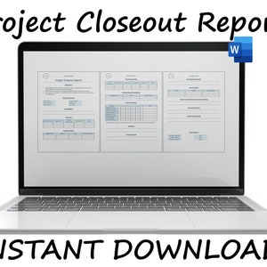 Closeout Report | Project Report Template | Performance Evaluation Form ...