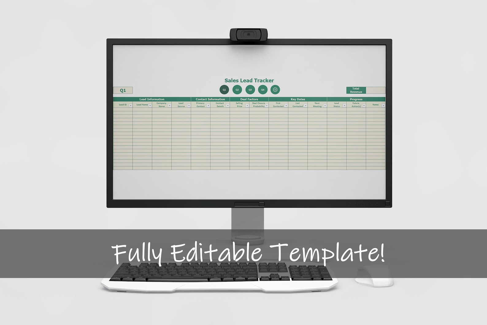 Sales Lead Tracker | Sales Pipeline Excel Template | CRM Excel ...