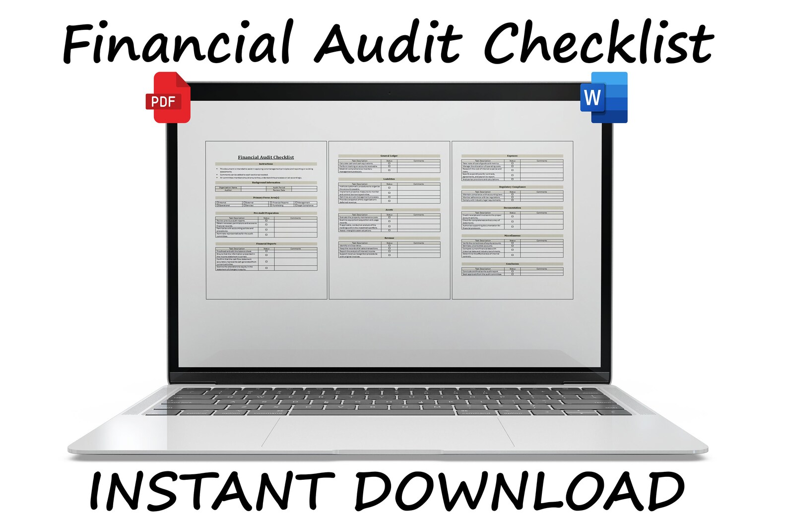 Financial Audit Checklist | Financial Control Framework | Accounting ...
