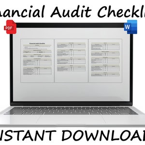 Financial Audit Checklist | Financial Control Framework | Accounting ...