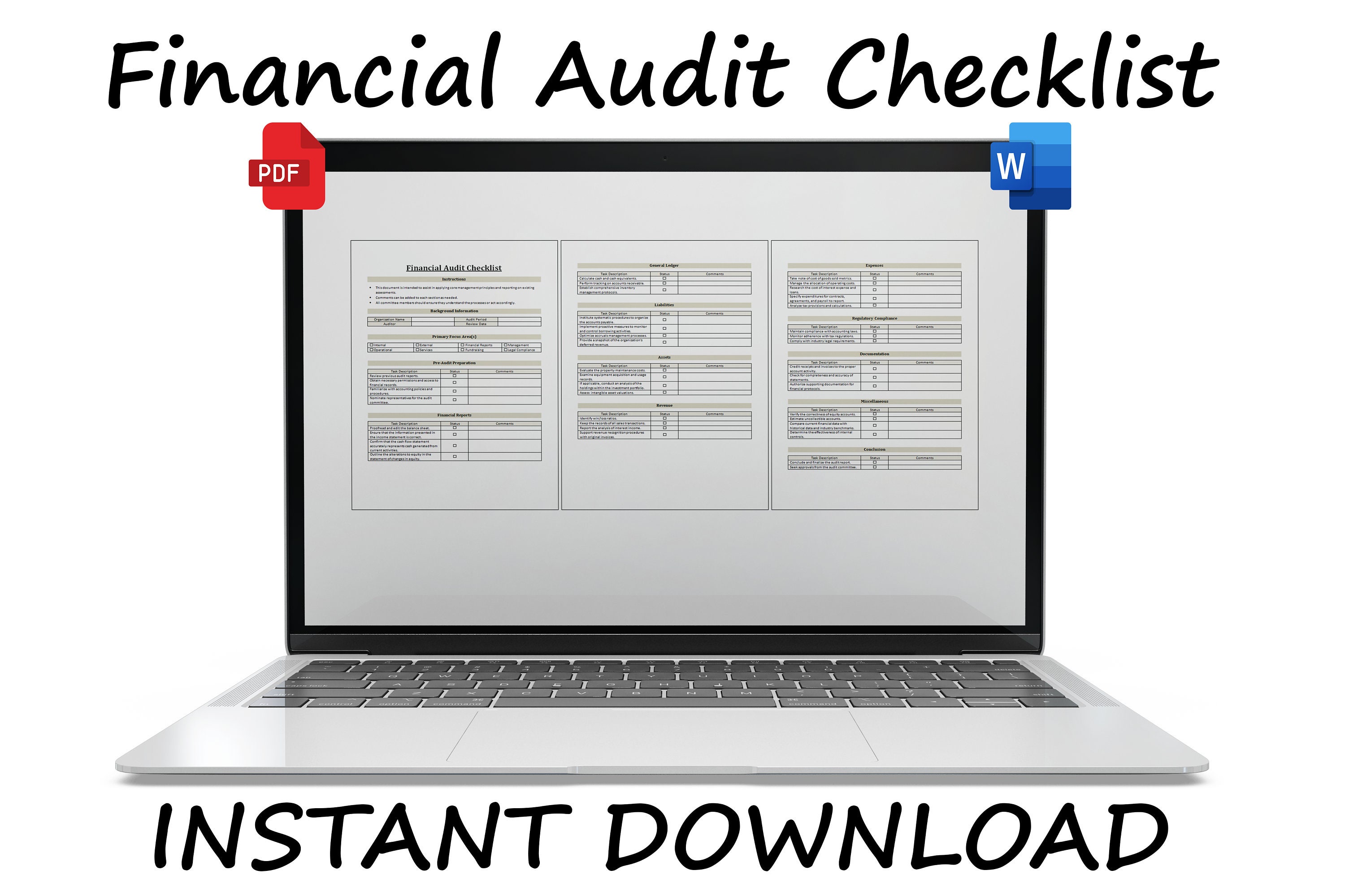 Financial Audit Checklist | Financial Control Framework | Accounting ...