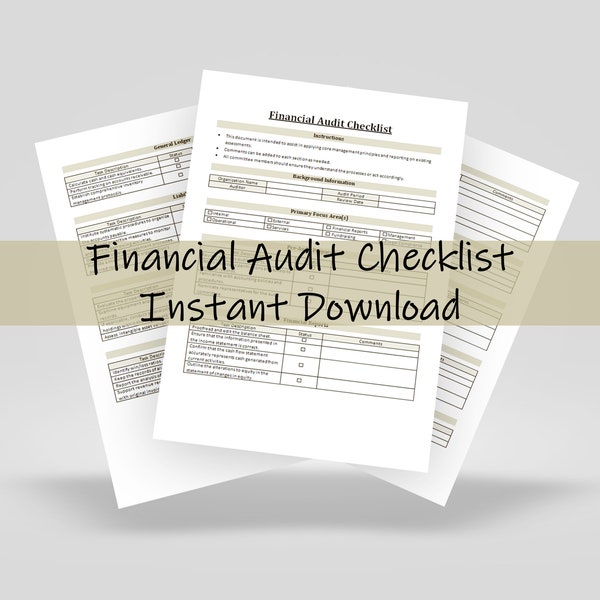Financial Checklist - Etsy