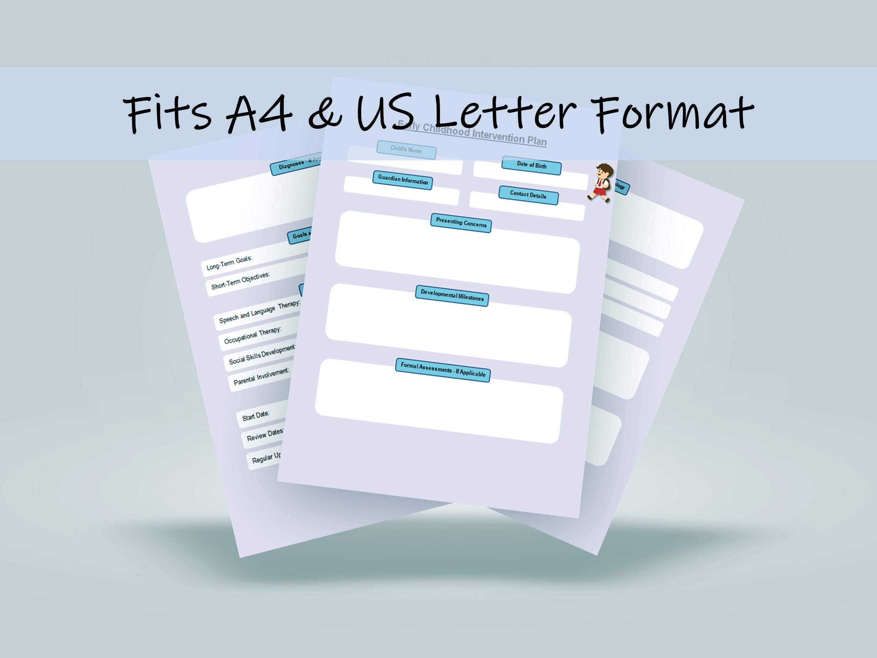 Early Childhood Intervention Plan | Child Development Printable ...