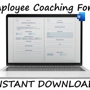 Employee Coaching Form | Performance Improvement Plan | Coaching ...
