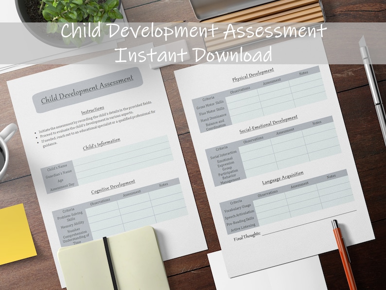 Child Development Assessment | Pre-k Assessment | Counseling ...