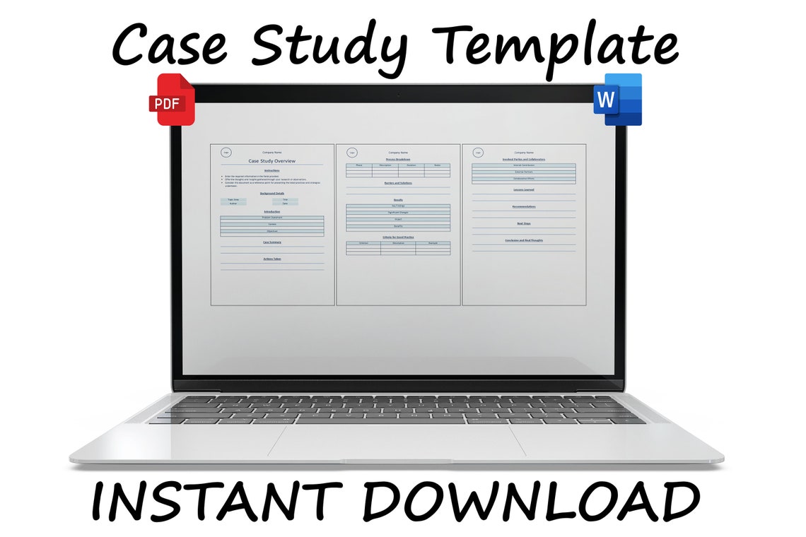 Case Study Template | Process Documentation Template | Business Review ...